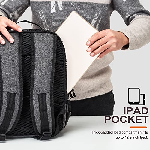 Golkcurx Camera Bag for DSLR/SLR Cameras,Camera Backpack Waterproof for Photographers Dark Grey S