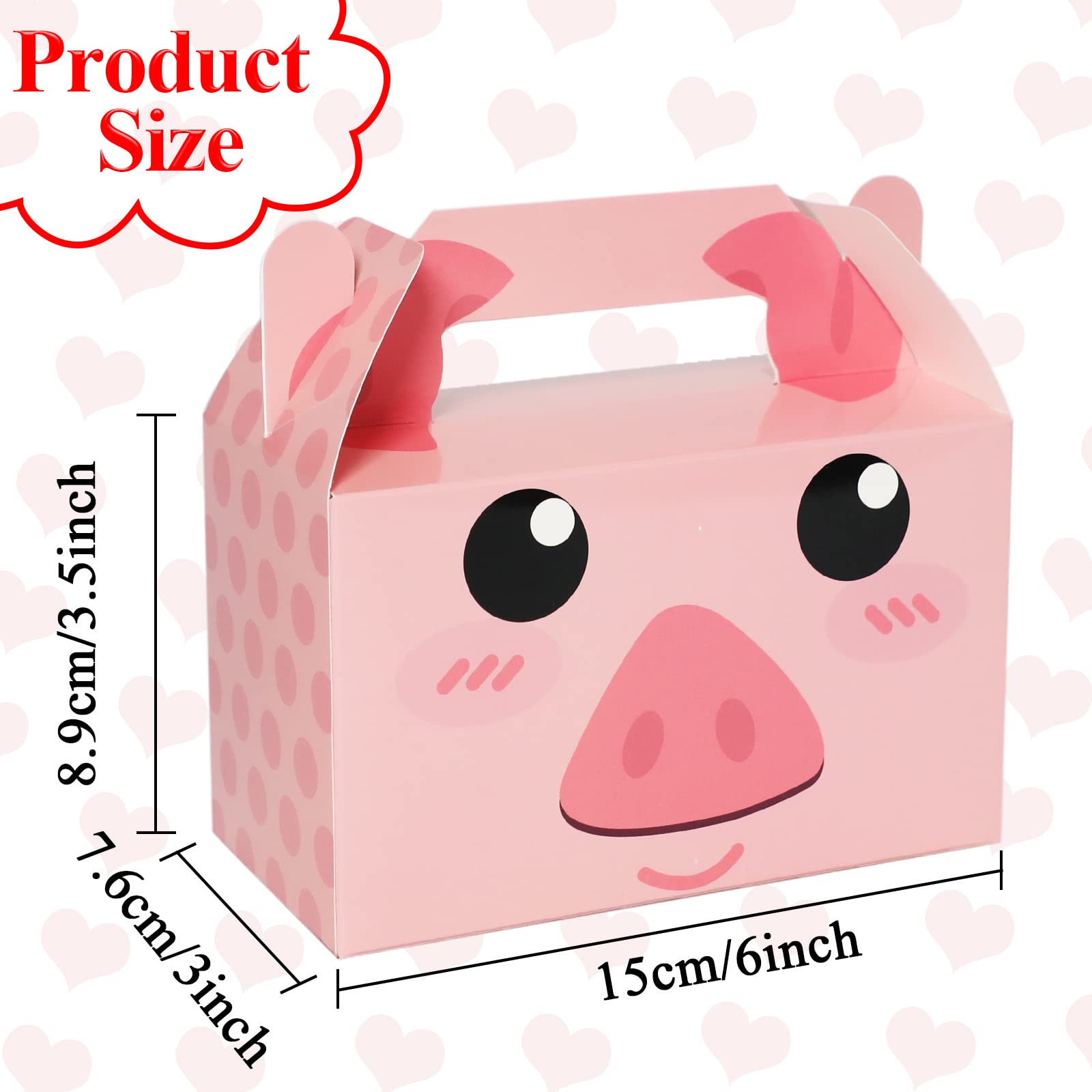 24 Pack Easter Treat Boxes Happy Easter Party Favor Boxes Bunny Eggs Gift Box with Handle Easter Basket Containers Candy Goodies Box for Kids Home School Classroom Party Favor Decorations Supplies