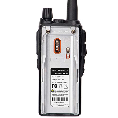 BaoFeng UV-82 High Power BaoFeng Radio Ham Radio Handheld 2 Way Radio Walkie Talkies with Earpiece,Handheld Speaker Mic and Programming Cable (2 Pack-Black)