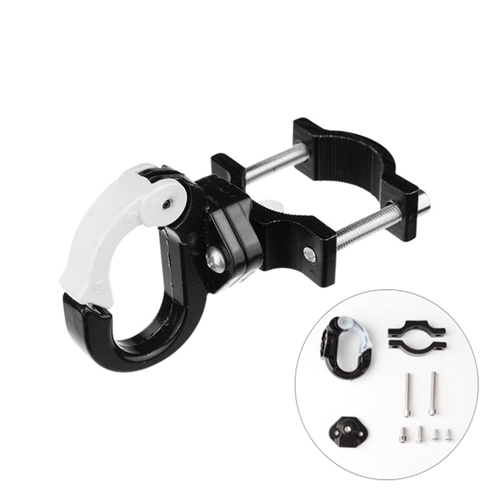 Lveofielygi Universal Hanger Hook for Electric Scooter - Hanging Adjustable Pothook for Poles (20mm - 37mm in Diameters) Different Screws Meet Different Need Like Scooter,Bike,MTB,Motorcycle, Bicycle