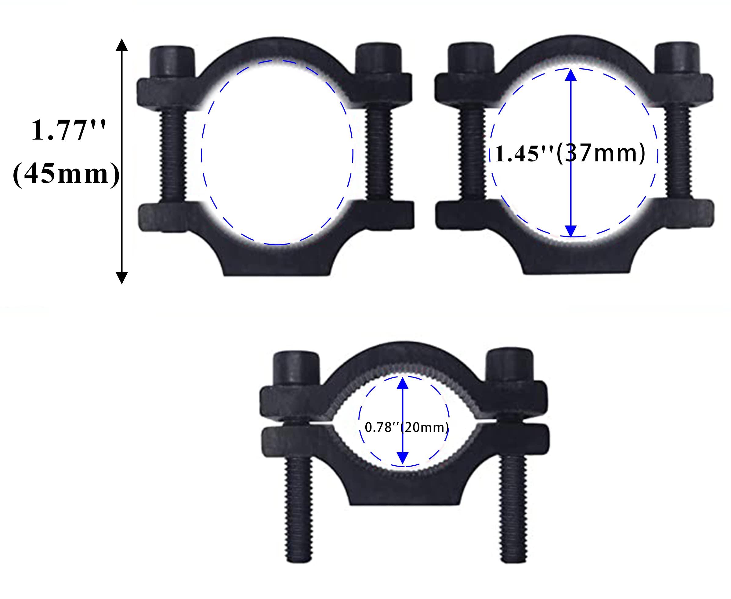 Lveofielygi Universal Hanger Hook for Electric Scooter - Hanging Adjustable Pothook for Poles (20mm - 37mm in Diameters) Different Screws Meet Different Need Like Scooter,Bike,MTB,Motorcycle, Bicycle