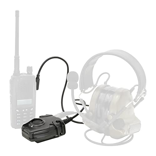 TSVISIONCORE kenwood U94 PTT 2pin,for Baofeng UV5R etc. ,Airsoft Tactical Headset (PL)