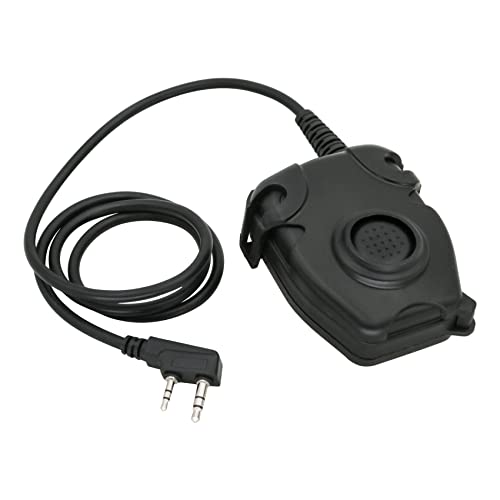 TSVISIONCORE kenwood U94 PTT 2pin,for Baofeng UV5R etc. ,Airsoft Tactical Headset (PL)