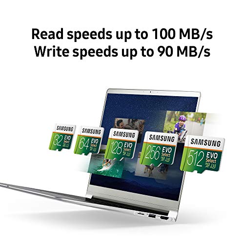 Samsung (MB-ME512GA/AM) 512GB 100MB/s (U3) MicroSDXC Evo Select Memory Card with Adapter
