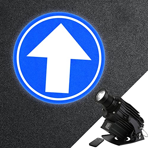 HILITING LED Logo GOBO 40W Rotating Projector with GOBO Lens GOBO Glass-Go Straight Sign