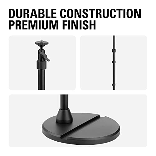 Elgato Mini Mount β Versatile Desktop Stand extendable up to 64 cm/25.2 in, Fully Adjustable, Phone Holder with Cold Shoe Mount, Device Slot, 1/4 inch Thread for Cameras, Lights, Mics and More