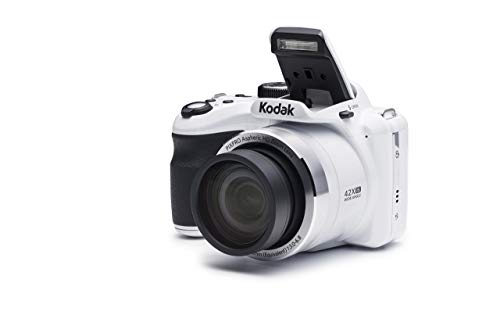 Kodak PIXPRO Astro Zoom AZ421-WH 16MP Digital Camera with 42X Optical Zoom and 3" LCD Screen (White) (Renewed)