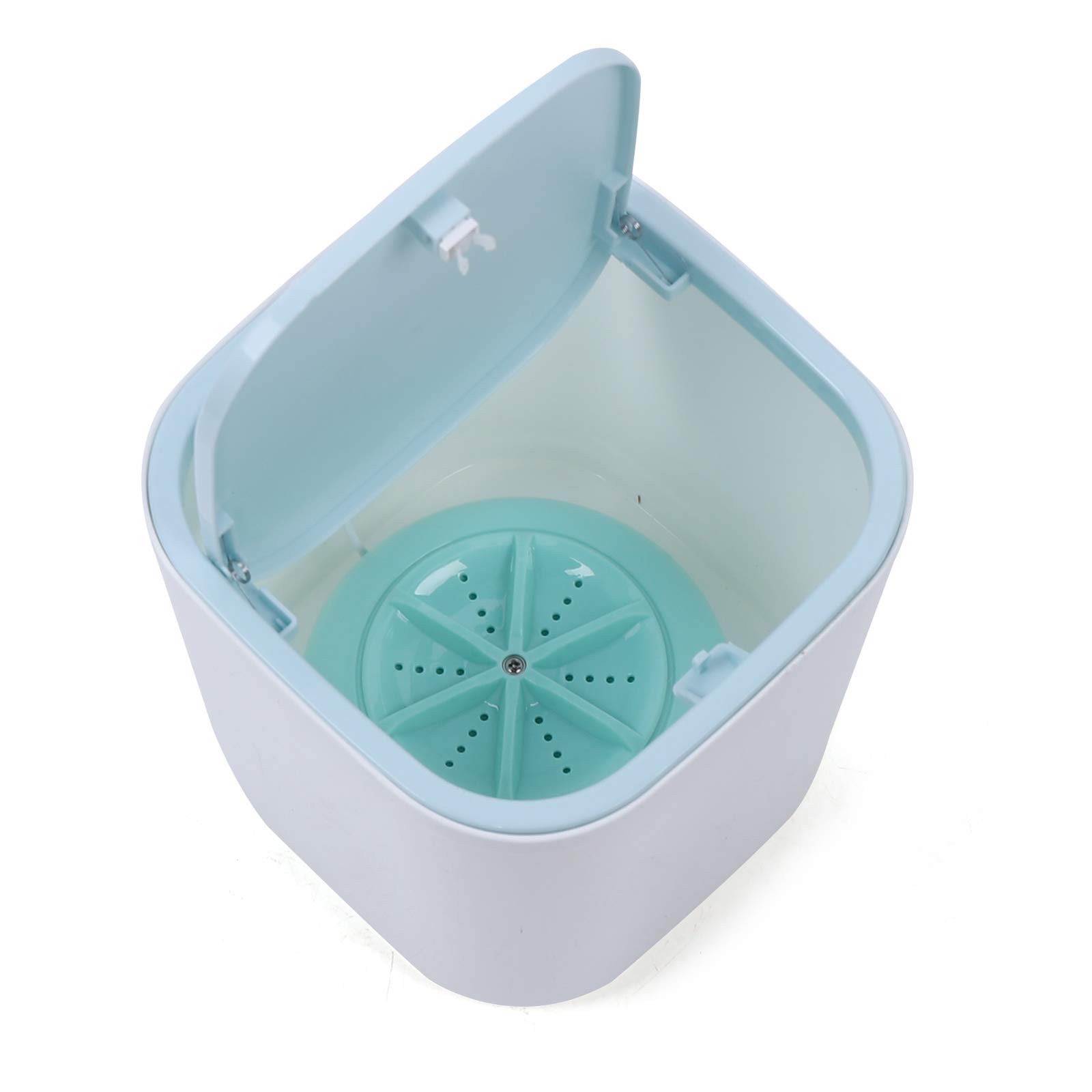 Portable Washing Machine USB Mini Washer Compact Counter Top Washing Machine Rotary Laundry Machine for Camping Traveling RVs Dorms Small Space, 6.69x6.69x6.69 Inch(Blue)