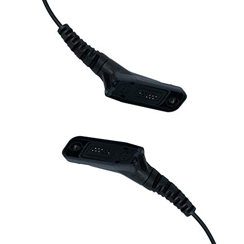 Klykon Motorola Xpr 6550 Earpiece, D Shape Surveillance Ear Piece Headset with Ptt Mic for Motorola 2 Way Radio Walkie Talkie XPR7550 XPR6350 XPR7350 7550e 7580e