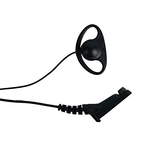 Klykon Motorola Xpr 6550 Earpiece, D Shape Surveillance Ear Piece Headset with Ptt Mic for Motorola 2 Way Radio Walkie Talkie XPR7550 XPR6350 XPR7350 7550e 7580e