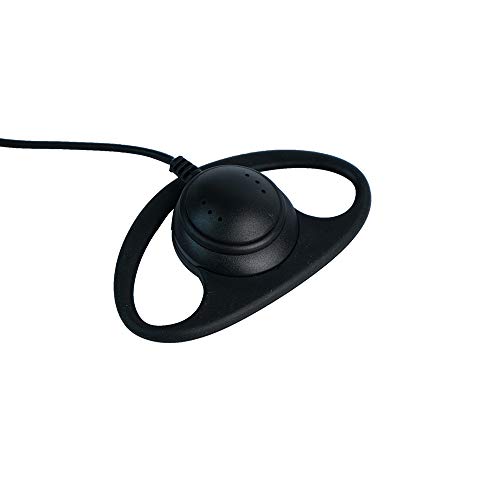 Klykon Motorola Xpr 6550 Earpiece, D Shape Surveillance Ear Piece Headset with Ptt Mic for Motorola 2 Way Radio Walkie Talkie XPR7550 XPR6350 XPR7350 7550e 7580e