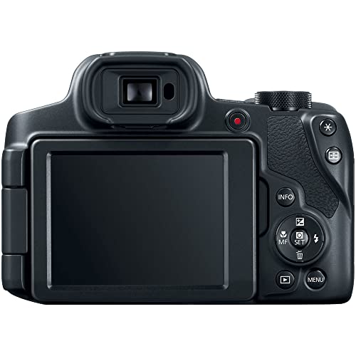 Canon PowerShot SX70 HS Digital Camera (3071C001), 64GB Card, Card Reader, Soft Bag, Flex Tripod, Hand Strap, Memory Card Holder, Cleaning Kit (International Model) (Renewed)