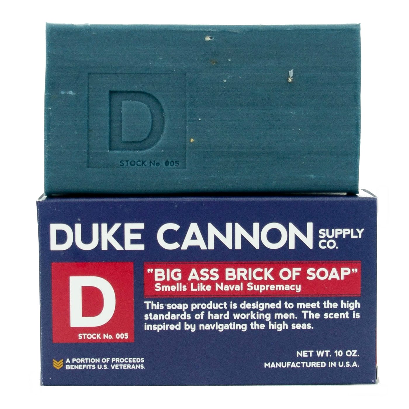 Duke Cannon Naval Supremacy Big Brick of Bar Soap for Men (Pack of 2)