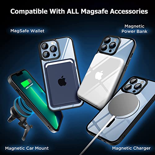 HONGRVWI Magnetic Adapter Ring,Qi-Enabled Devices and Snap/Snap+ Wireless accessorie,Includes 2 Magnetic Rings and 2 Auxiliary Installation Tools,Works with iPhone, Android, Samsung Phones (Black)