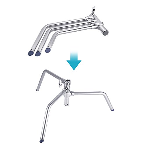 Neewer Stainless Steel Heavy Duty C-Stand, 5-10 feet/1.5-3 Meters Adjustable Photographic Sturdy Tripod for Reflectors, Softboxes, Monolights, Umbrellas