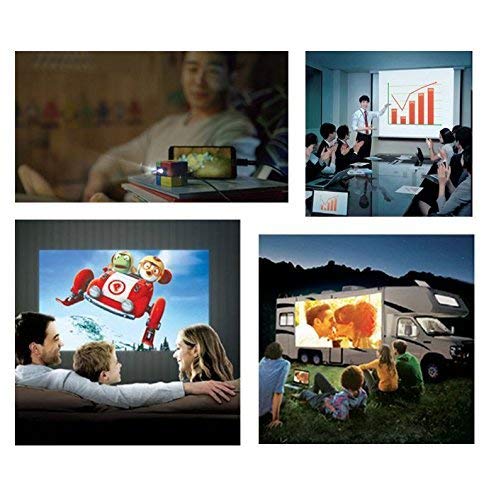 SK UO Smart Beam, Portable Mini Projector, Compatible with iOS/Android (1.80-inch, Art)