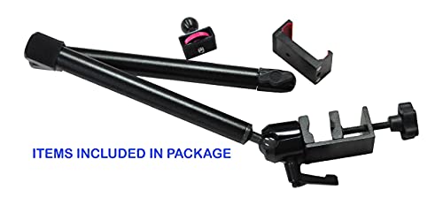 Arkscan MCM5 Tabletop Photography Videography Live Stream Zoom Meeting Classroom Table clamp Mount with ¼-20 mounting Bolt for iPhone Android Smartphone, and Nikon Sony Canon Camera & Camcorder