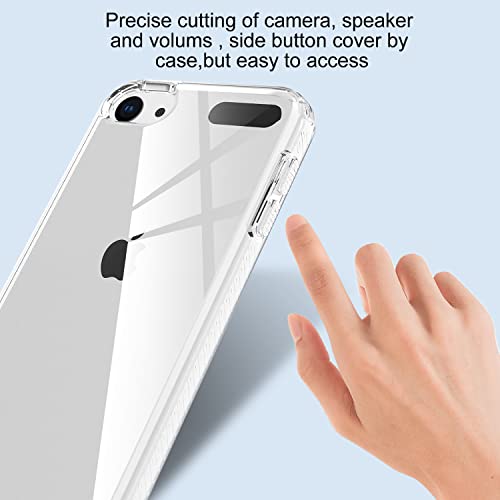 ANNSD for iPod Touch 7th Generation Case, iPod Touch 6th / 5th Case,Slim Flexible TPU Cover Hybrid Impact Full Body Protective Case Cover for Apple iPod Touch 7th/6th/5th Case for Kid (Clear)