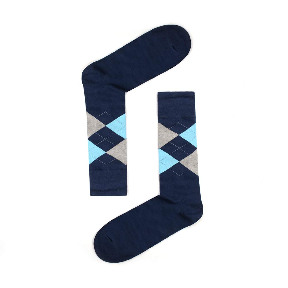 7DayOtter Modal Odor Resistant Dress Socks for Men Cotton Business Crew Socks Patterned Dress Socks Funny