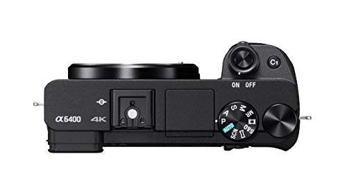 Sony Alpha a6400 Mirrorless Camera: Compact APS-C Interchangeable Lens Digital Camera with Real-Time Eye Auto Focus, 4K Video, Flip Screen & 18-135mm Lens - E Mount Compatible Cameras - ILCE-6400M/B