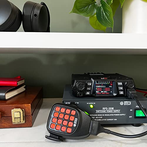 BTECH GMRS-50V2 50W 256 Fully Customizable Channels Mobile GMRS Two-Way Radio. Repeater Compatible, Dual Band Scanning (VHF/UHF), FM, & NOAA Weather Broadcast Receiver