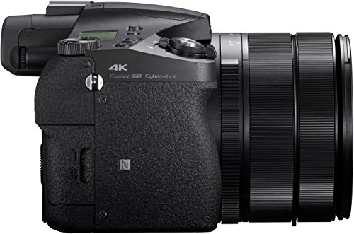 Sony CyberShot RX10 IV Digital Camera Bundle with LCD Protector, 72mm 3-Piece Filter Kit, 64GB Memory Card, Two-Pack Rechargeable Battery and Dual Charger, and 21 DSLR Shoulder Gadget Bag (6 Items)