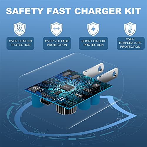 45W Samsung Super Fast Type C Charger with 10FT Android Phone Fast Charging Cable for Samsung Galaxy S23 Ultra/S23/S22 Ultra/S22/S21/S20, Note 10+ 5G/Note 20, Galaxy Tab S7/S8