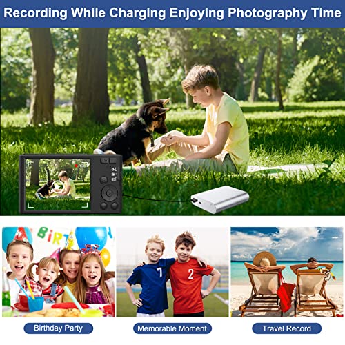 4K Digital Camera - 48MP Camera with 32GB SD Card,4K Rechargeable Electronic Mini Camera for Students, Teens, Kids