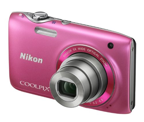 Nikon COOLPIX S3100 14 MP Digital Camera with 5x NIKKOR Wide-Angle Optical Zoom Lens and 2.7-Inch LCD (Pink)