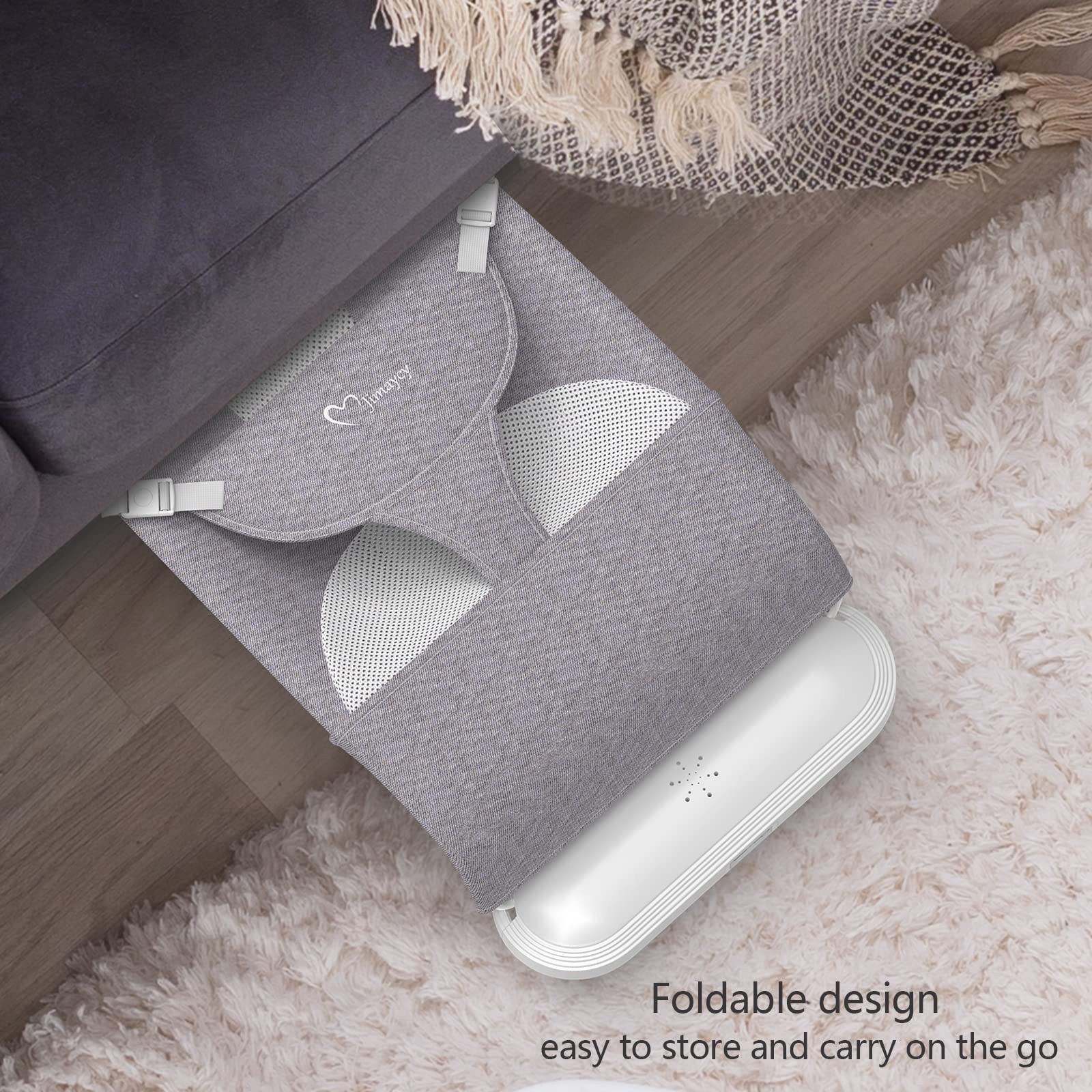 Baby-Bouncer-Seat-for-Infants: Portable Bouncer for Babies 0-6 Months:Infant Bouncers & Rockers: Baby Rocker for Infants with Removable Wheels: Adjustable Multi Position Infant Bouncer Seat