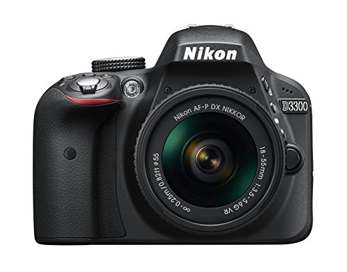 Nikon D3300 Digital SLR Camera (24.2 MP, AF-P 18-55VR Lens Kit, 3 inch LCD Screen) - Black