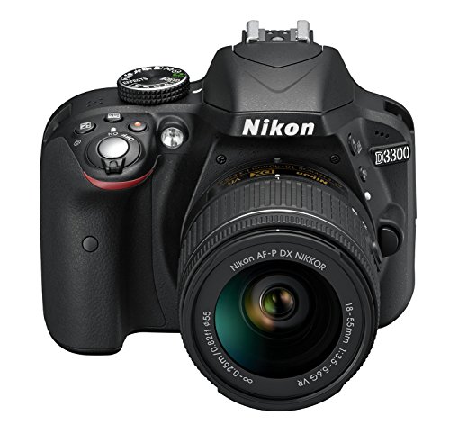 Nikon D3300 Digital SLR Camera (24.2 MP, AF-P 18-55VR Lens Kit, 3 inch LCD Screen) - Black