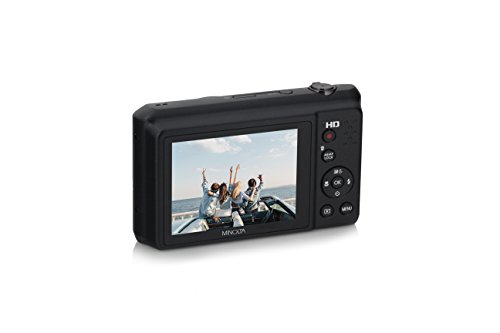 Minolta 20 Mega Pixels Wifi Digital Camera with 12x Optical Zoom & HD Video with 2.7-Inch LCD, Black (MN12Z-BK)