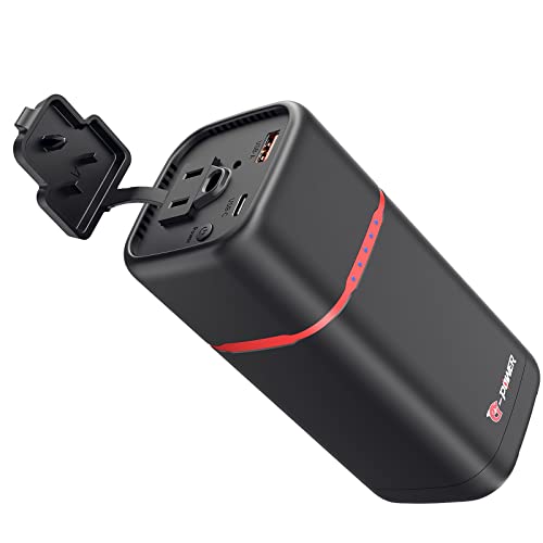 G-POWER Portable Power Station, 20000mAh/74Wh Portable Laptop Charger Power Bank 80W (Peak 100W) AC Outlet, 30W Type-C/USB-A Ports, Fast Charging Lightweight Power Charger for Phone, Laptop, Camera