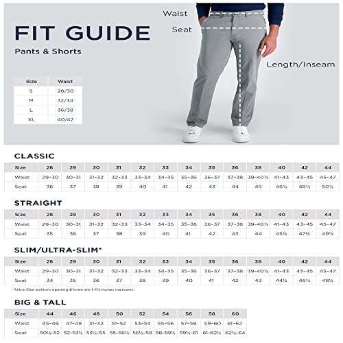 Haggar Men's Premium Comfort Classic Fit Flat Front Dress Pants-Regular and Big & Tall Sizes, Black BT, 46W x 32L
