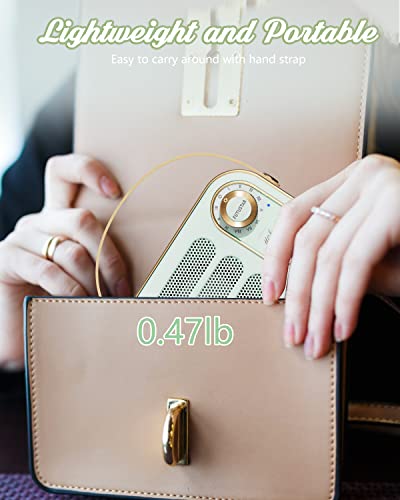 Greadio Retro Bluetooth Speaker, Vintage Speaker with Cute Old Fashion Style, Good Sound, Bluetooth 5.0, TF Card, AUX Input, USB Drive MP3 Player for Home,Outdoor,Travel,Party,Gift (Green)