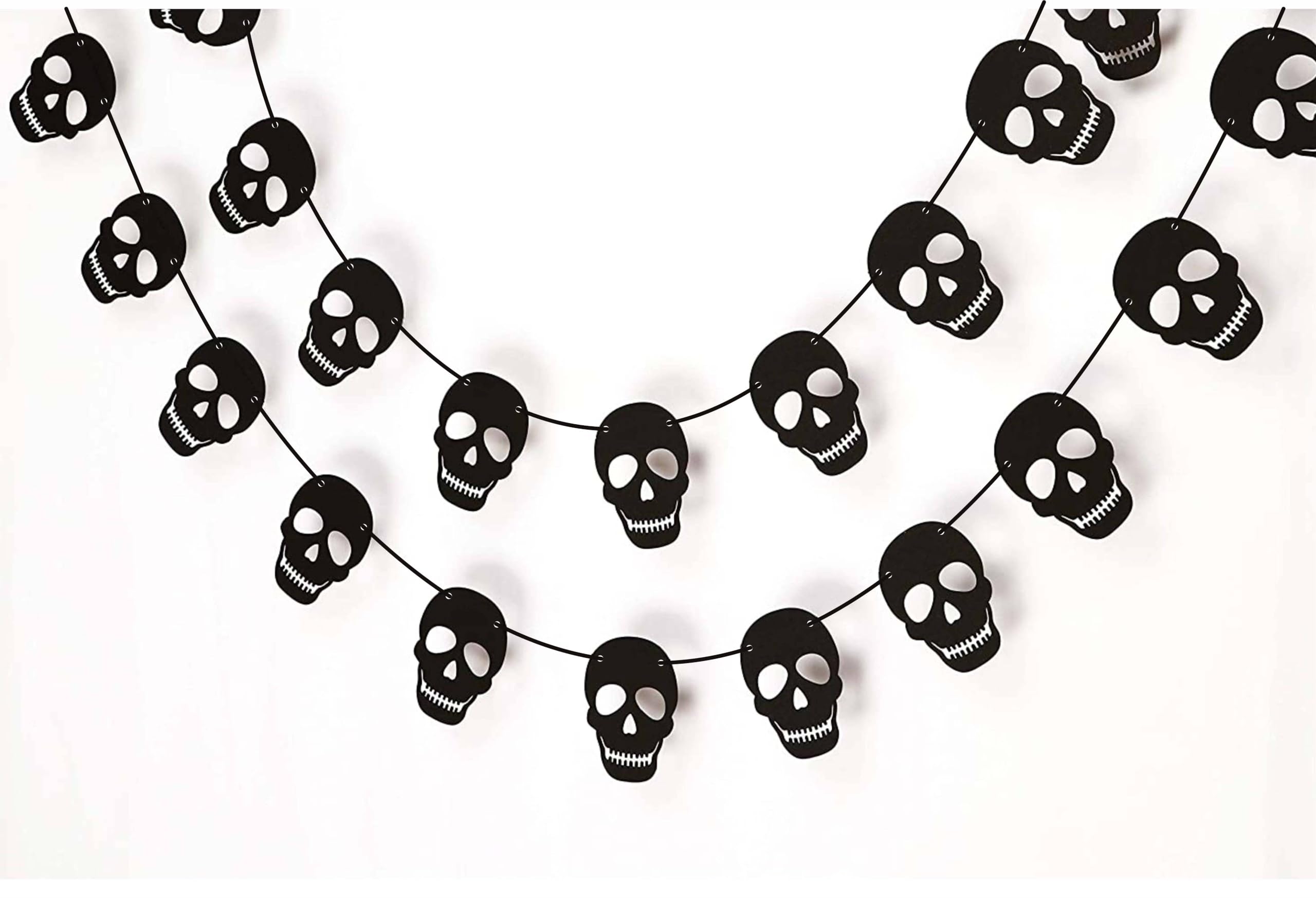 Seyal® Black Skull Garland - Birthday Decorations,Party Decorations,Party décor,Creative Decoration