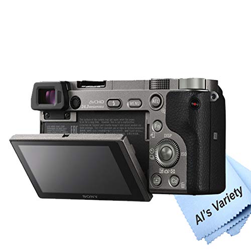 Sony a6000 Mirrorless Digital Camera(Graphite) with 16-50mm LensĀ + 32GB Card, Tripod, Case, and More (18pc Bundle)