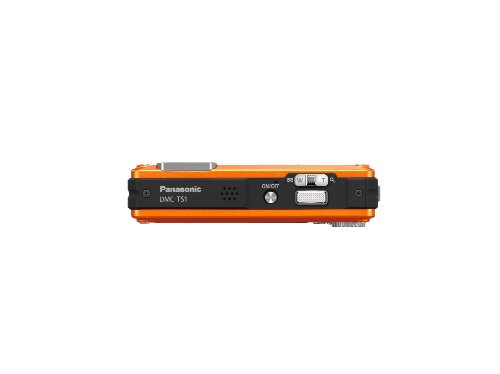 Panasonic Lumix DMC-TS1 12MP Digital Camera with 4.6x Wide Angle MEGA Optical Image Stabilized Zoom and 2.7 inch LCD (Orange)