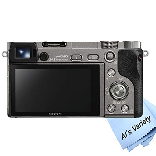 Sony a6000 Mirrorless Digital Camera(Graphite) with 16-50mm LensĀ + 32GB Card, Tripod, Case, and More (18pc Bundle)