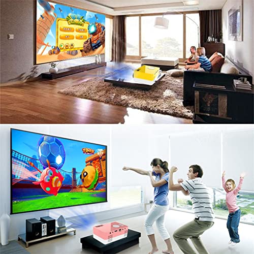 CXDTBH Mini Home Projector Support 1080P AV USB SD Card USB Portable Projector