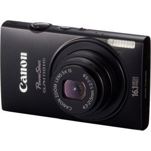 Canon PowerShot ELPH 110 HS 16.1 MP CMOS Digital Camera with 5x Optical Image Stabilized Zoom 24mm Wide-Angle Lens and 1080p Full HD Video Recording (Black) (OLD MODEL)