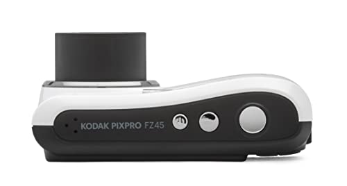 Kodak PIXPRO FZ45 Digital Camera + 32GB Memory Card + Point and Shoot Camera Case + Extendable Monopod + Lens Cleaning Pen + LCD Screen Protectors + Table Top Tripod β Ultimate Bundle (White)