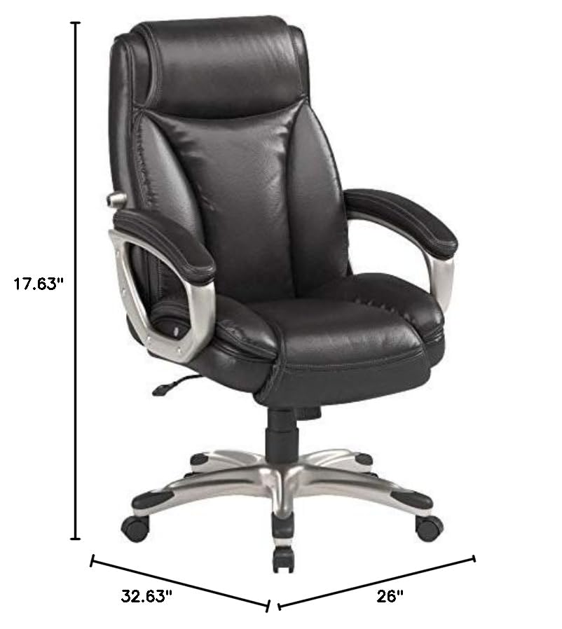 Alera ALEVN4119 Alera Veon Series Executive Highback Leather Chair, Coil Spring Cushioning,black