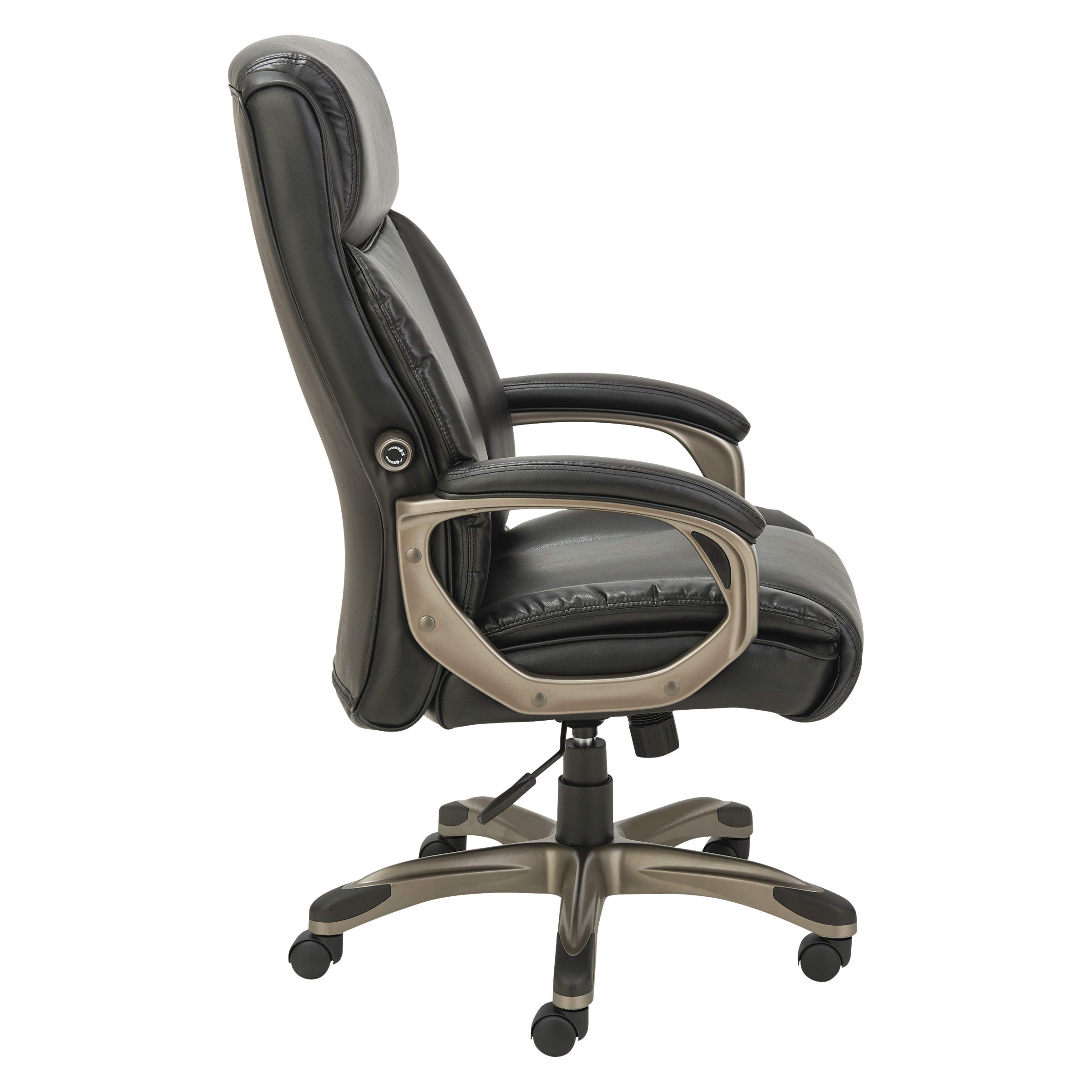 Alera ALEVN4119 Alera Veon Series Executive Highback Leather Chair, Coil Spring Cushioning,black