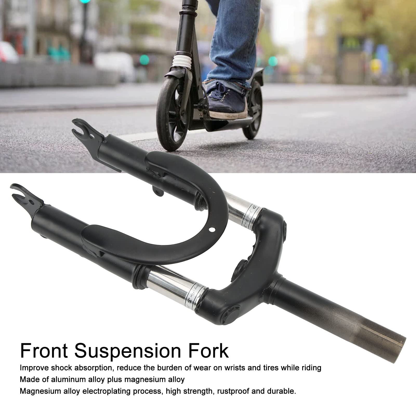 Suspension Fork,Front Suspension Fork Aluminum Alloy for Electric Scooters Motorcycles Mountain Bikes