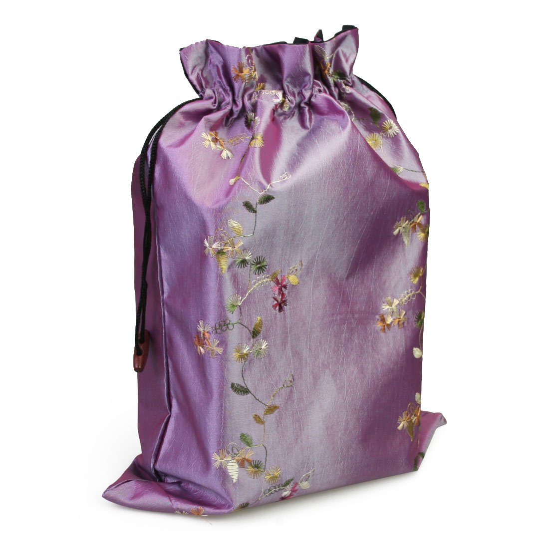 kilofly Embroidered Silk Jacquard Travel Bag, Lingerie & Shoes, Value Set of 2