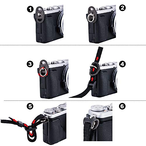 Soft Neoprene Camera Shoulder Neck Strap for Canon EOS R10 R7 M6 M50 Mark II Sony ZV-E1 ZV-E10 A7RV A6600 A6500 A6400 A6300 A6100 Fuji X-T4 X100V X-S10 Panasonic GX85 Olympus OM-5 OM-D E-M10 Mark III