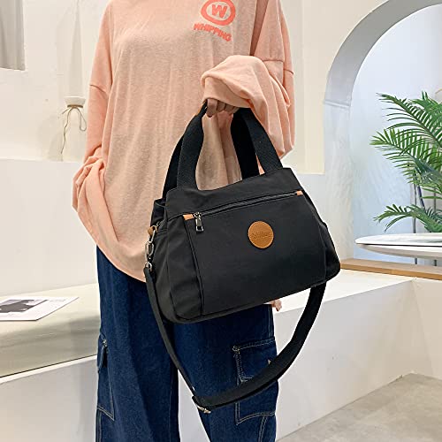 Womens Shoulder Handbag Purses Multi-layer Lightweight Crossbody Bag Top Handle Tote Bag Travel Satchel Bag