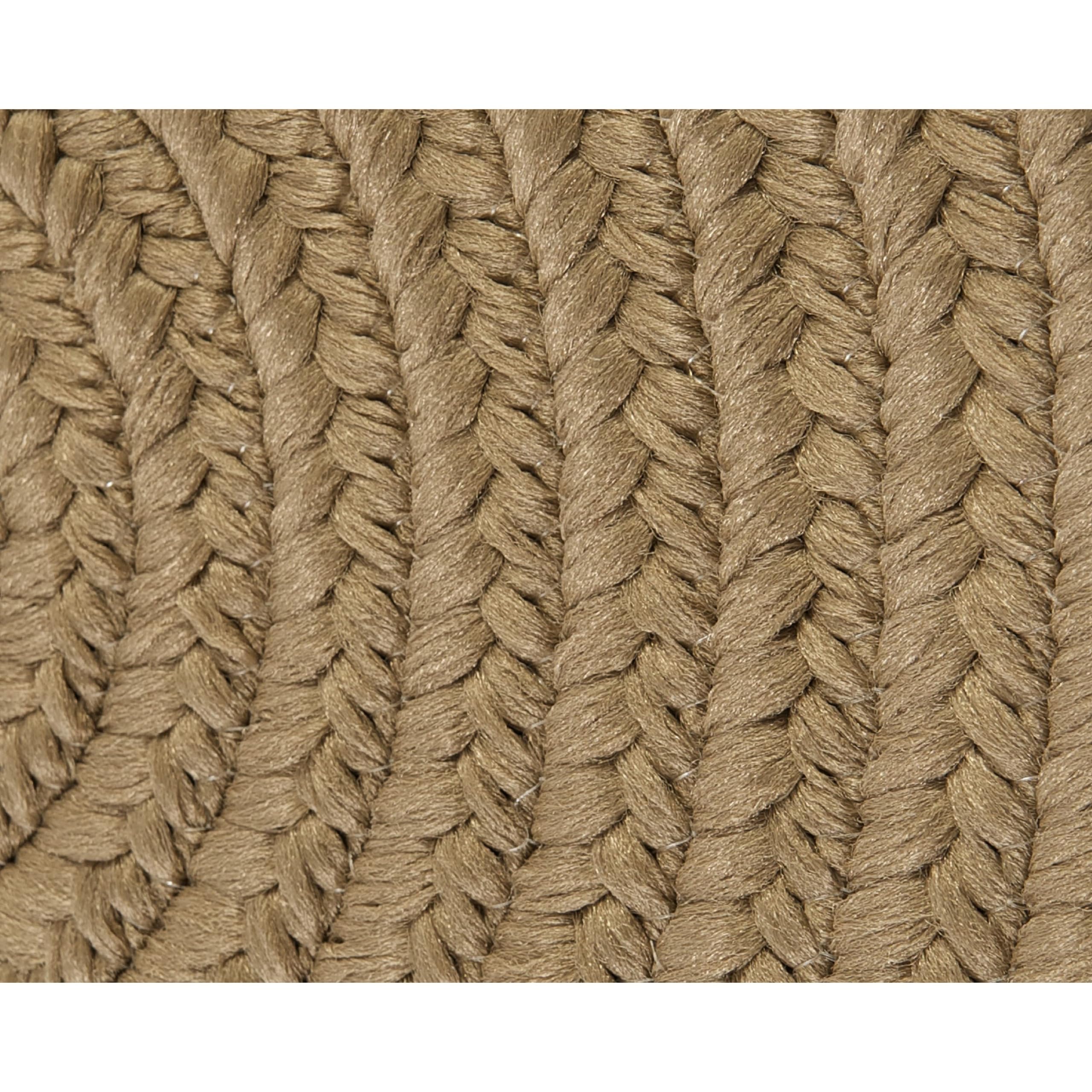 Boca Raton Braided Chair Pad, 15"x15" (Set 4), Café Tostado
